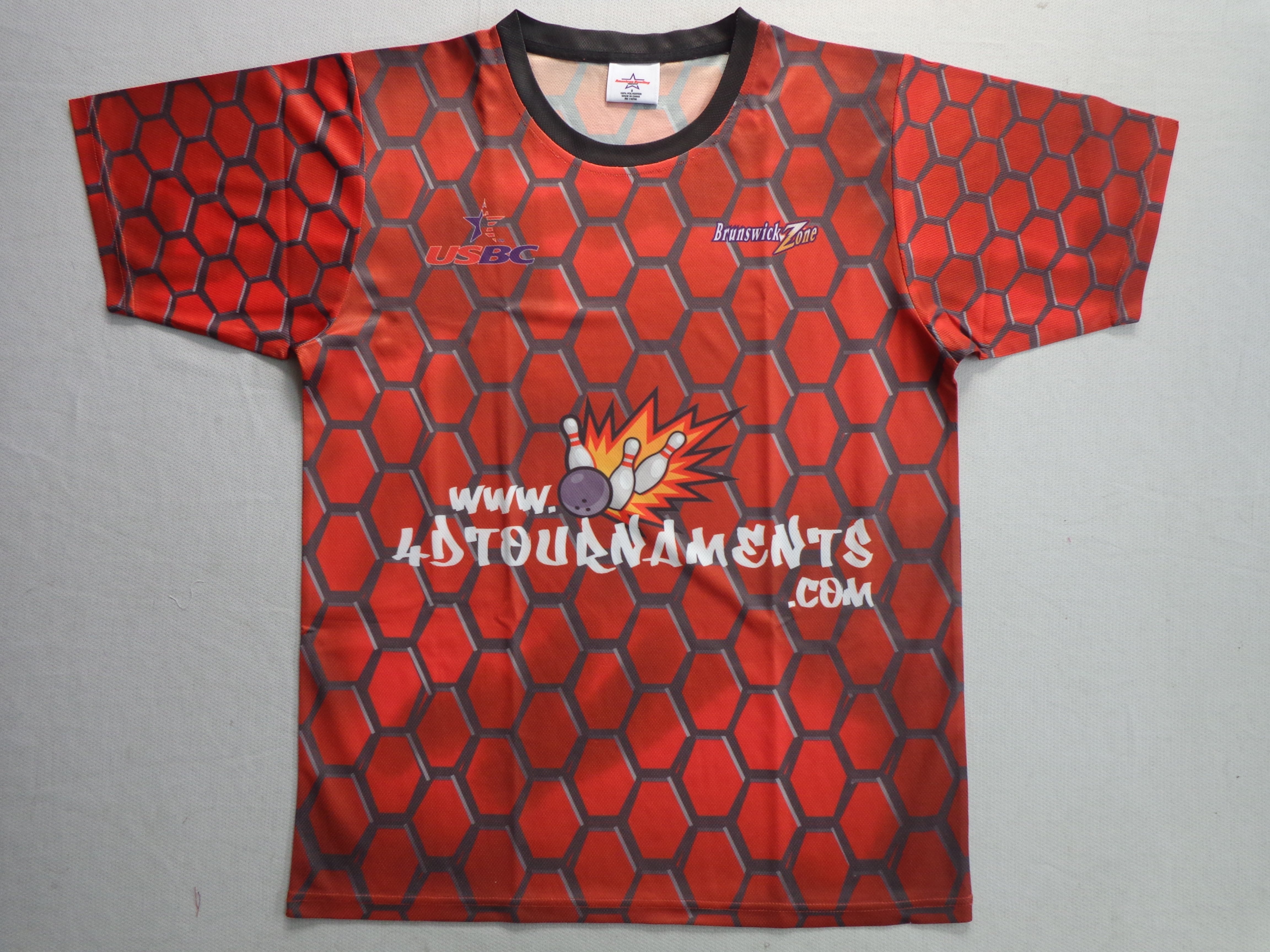 Custom sublimation crew tee shirts/jerseys, team shirts - Hoysports.com